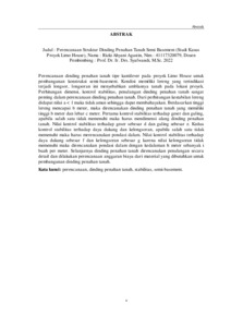 PERENCANAAN STRUKTUR DINDING PENAHAN TANAH SEMI BASEMENT (STUDI KASUS PROYEK LIMO HOUSE) - UMB ...